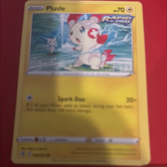 Pokemon | Games | Pokemon Plusle Card Yellow And Red | Poshmark